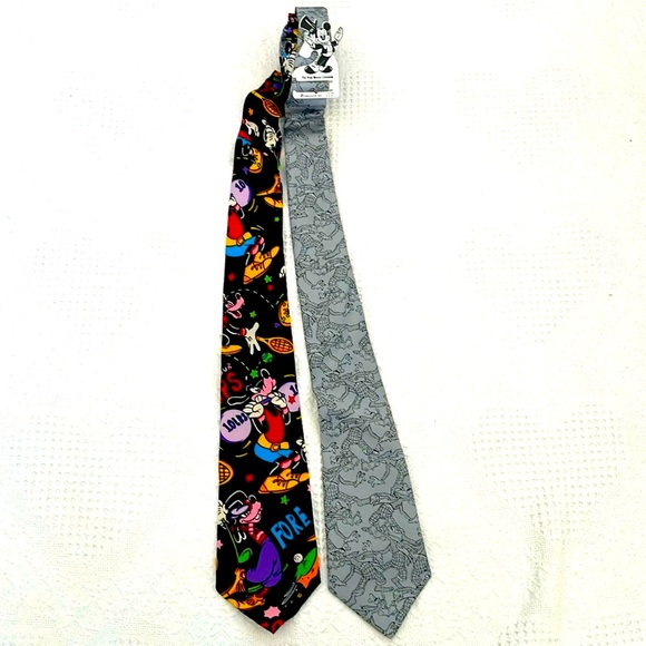 Disney | Accessories | Vintage Disney Goofy Ties Nwt Set Of 2 | Poshmark